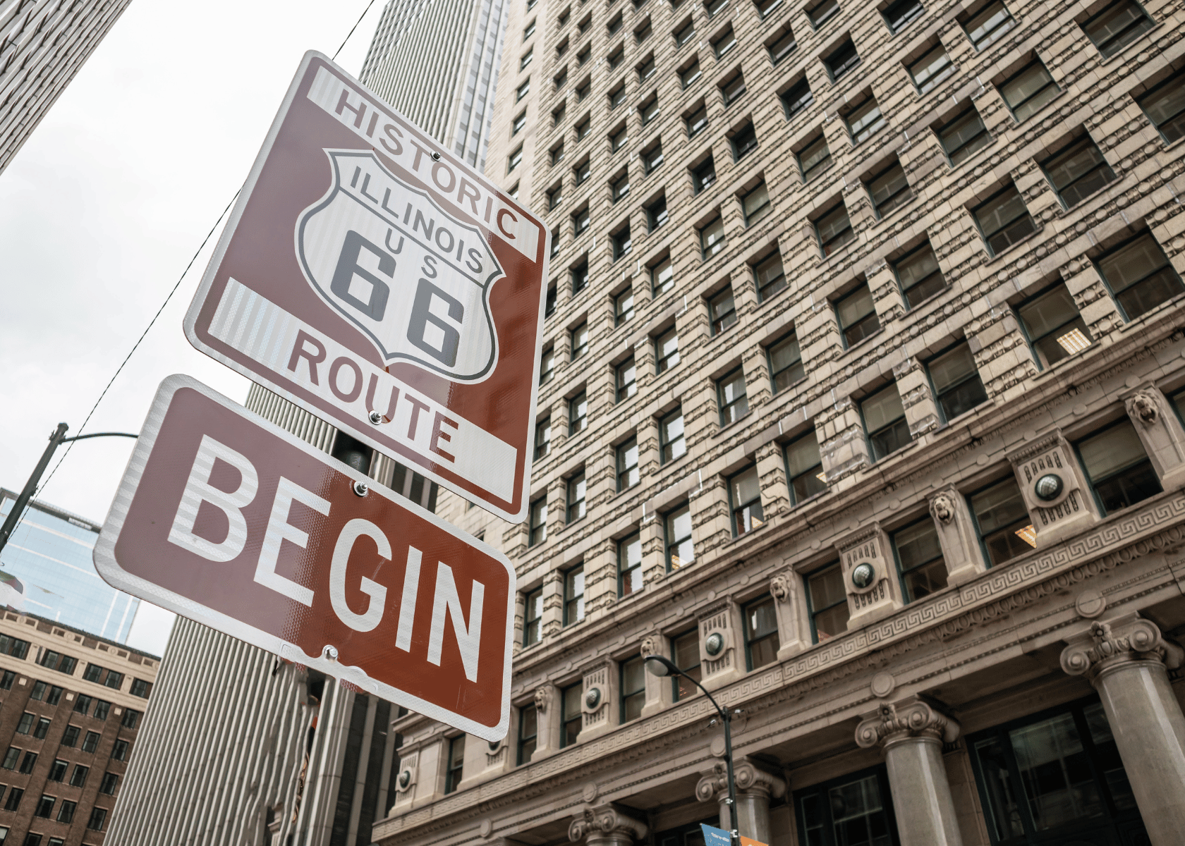 Route 66 Begin Sign: Start exploring the Route! - Highway Route 66